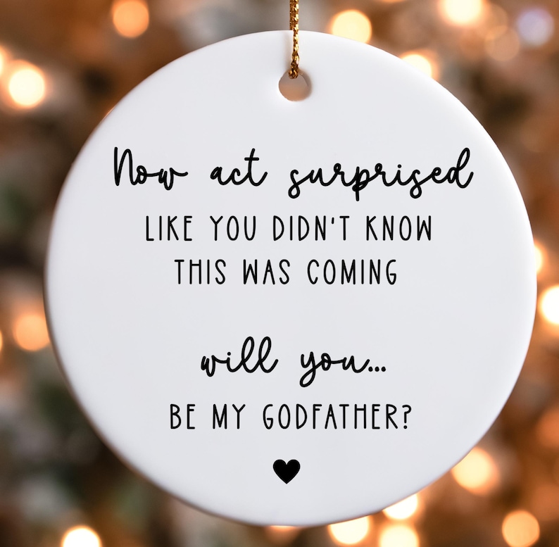 Godmother Ornament, Godmother Proposal Gift, Will You Be My Godmother ...