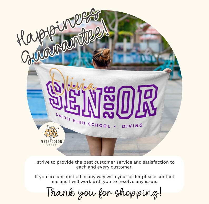 Personalized Diving Beach Towel Custom Diver Senior Night Gifts ...