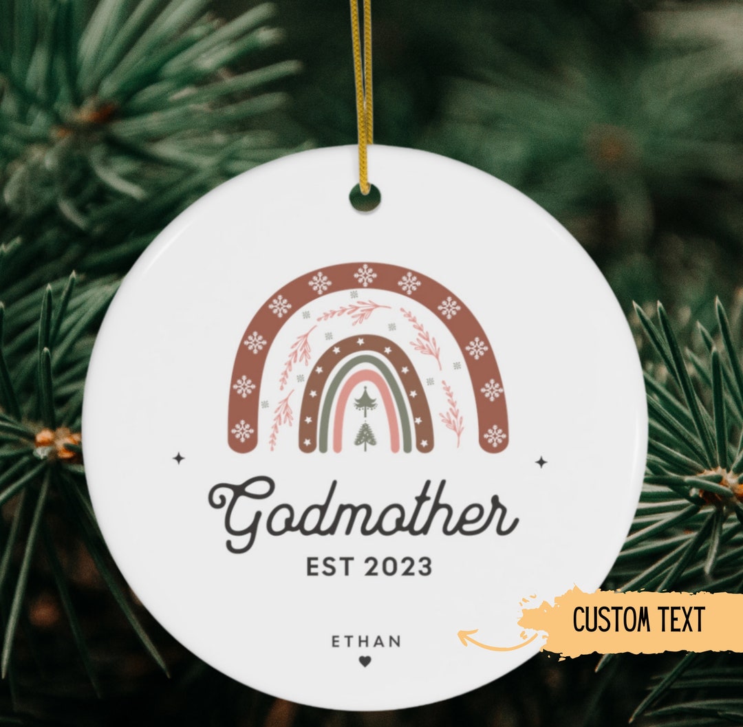 Personalized Godmother Ornament,personalized Christmas Ornament ...