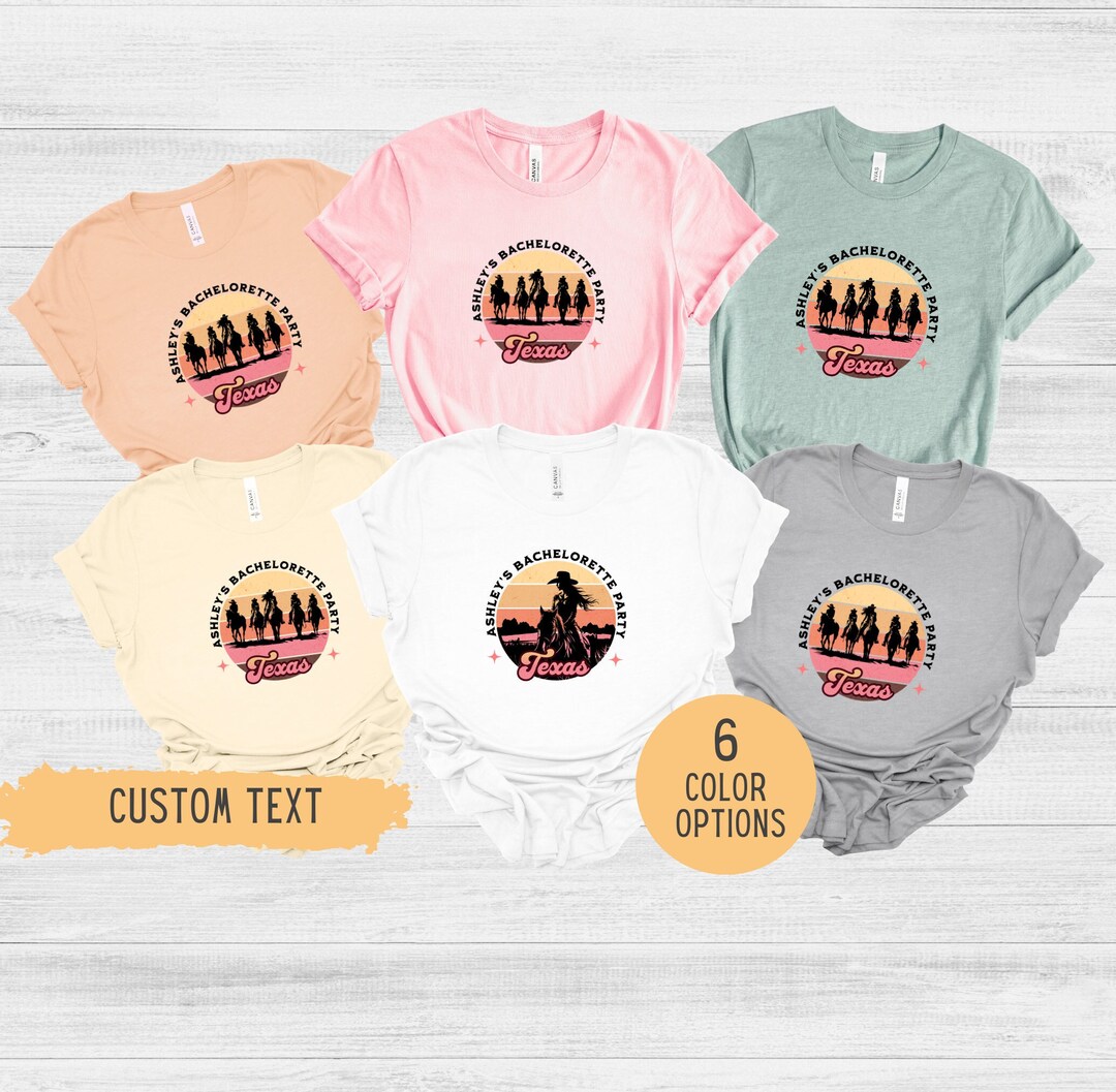 Matching Texas Bachelorette Party T-shirt,western Hoedown Bachelorette ...