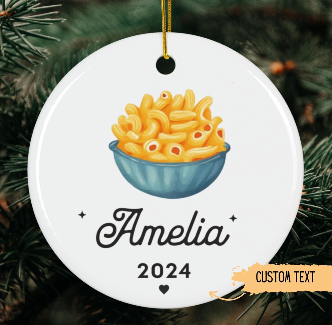 Personalized Mac & Cheese Ornament,custom Christmas Keepsake,gift for ...