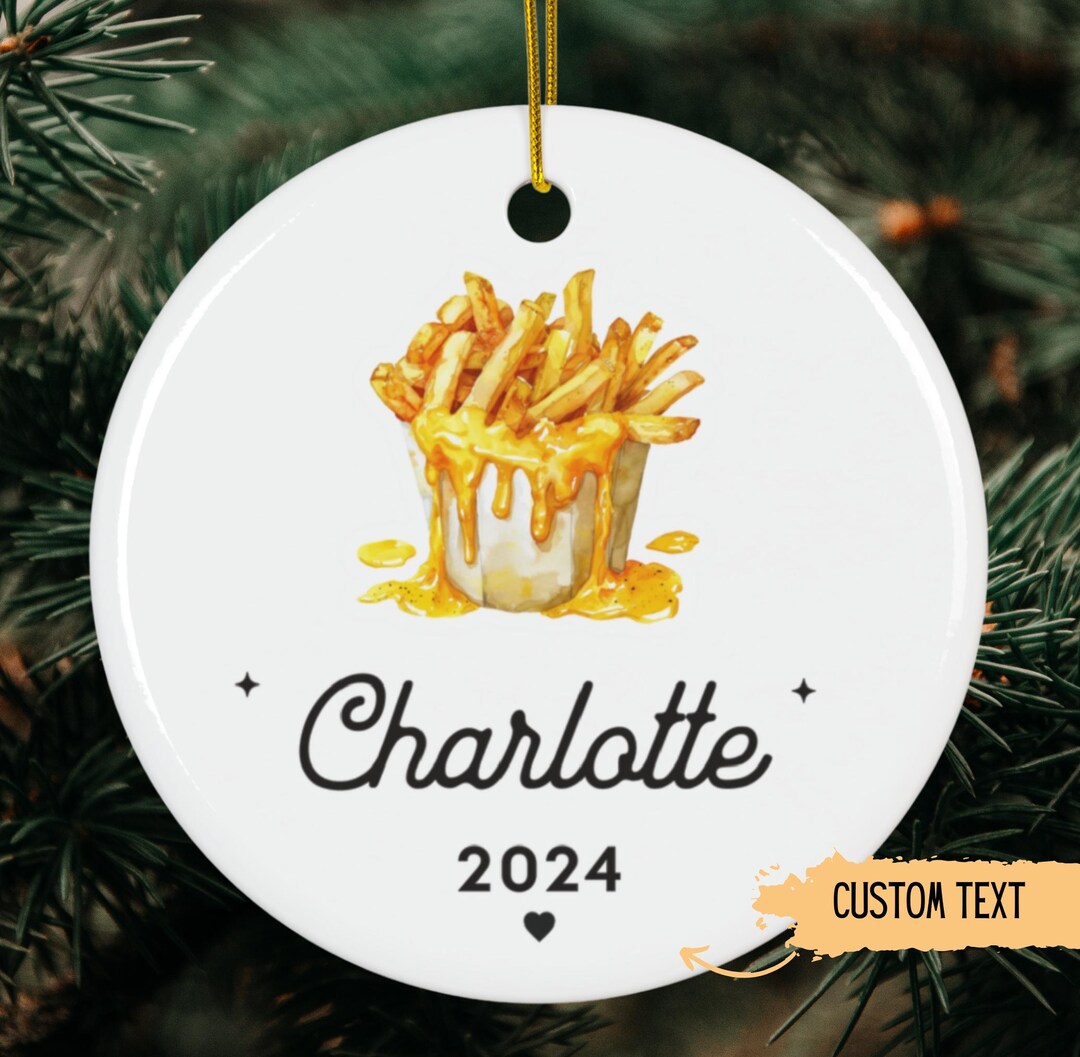 Personalized Cheese Fries Ornament,custom Christmas Keepsake,gift for ...