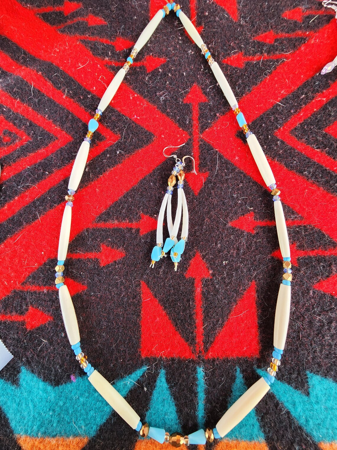 Women's Jewelry Set-indigenous Beadwork-necklace and - Etsy