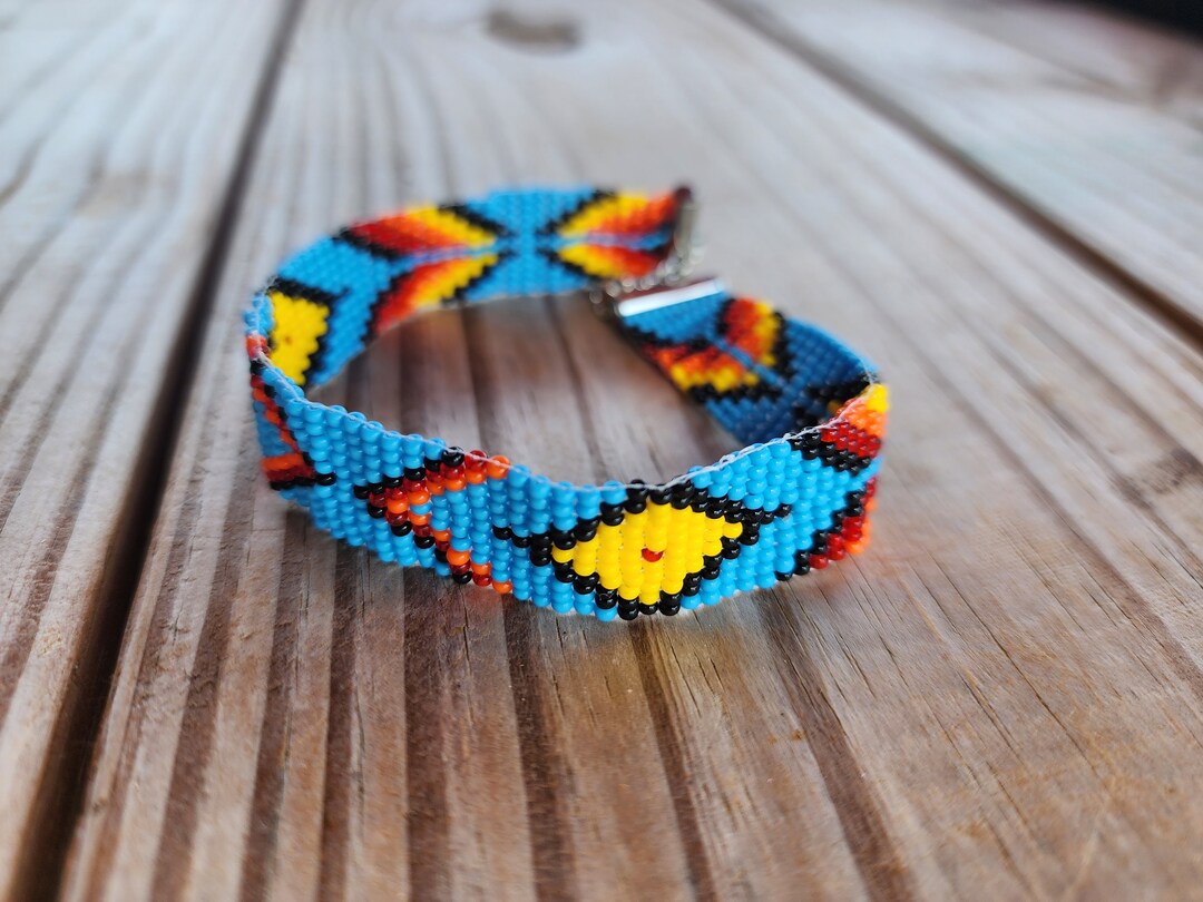 Native Beaded Bracelet-loom Bracelet-indigenous Beaded Bracelet ...
