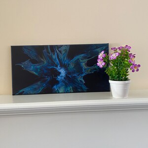 Fluid Painting Pearl Splash, Original Fluid Art, Acrylic Pour, Abstract ...