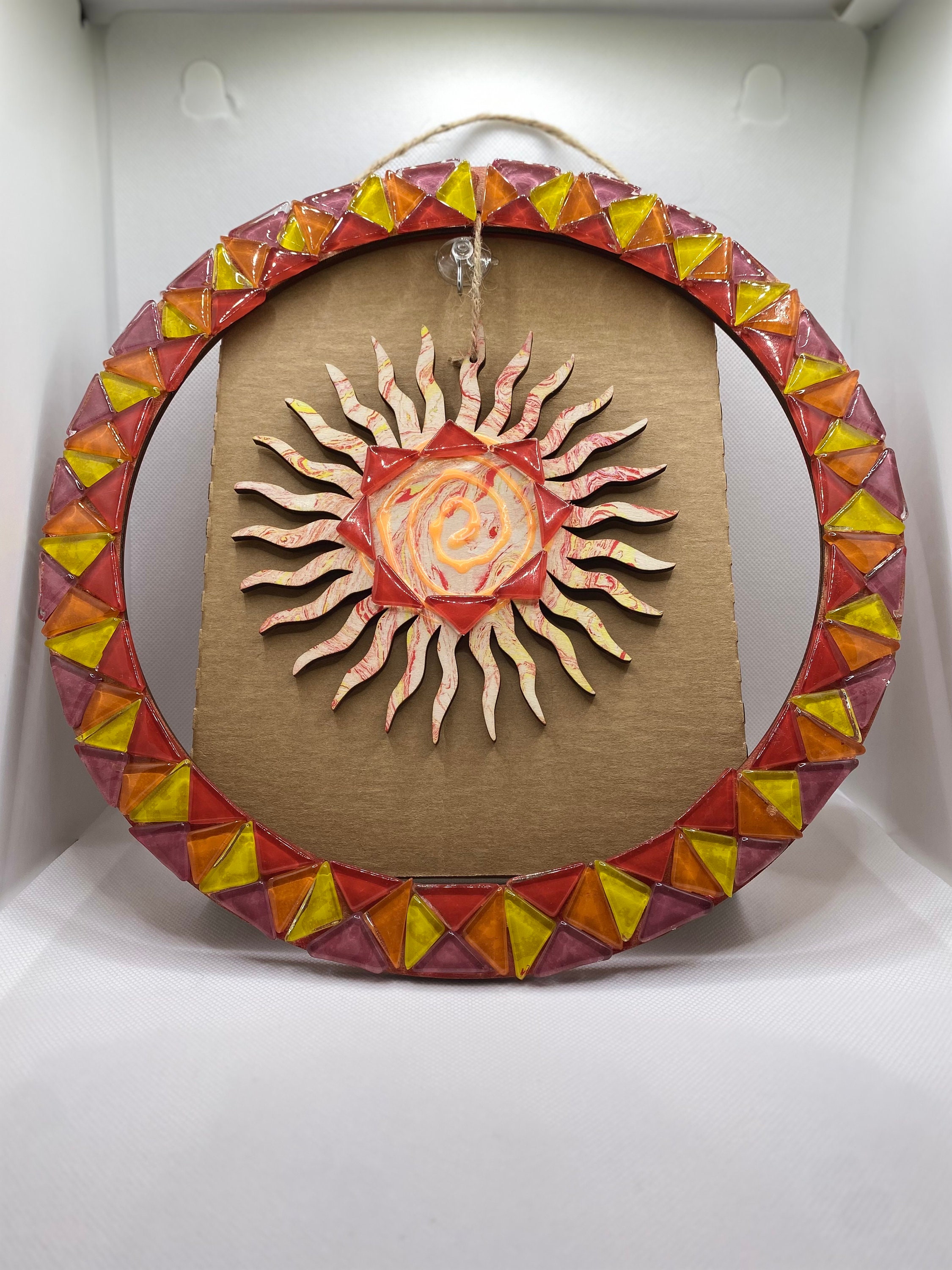 Wooden Door Hanger Indoor Office Door Hanger Mosaic Glow - Etsy