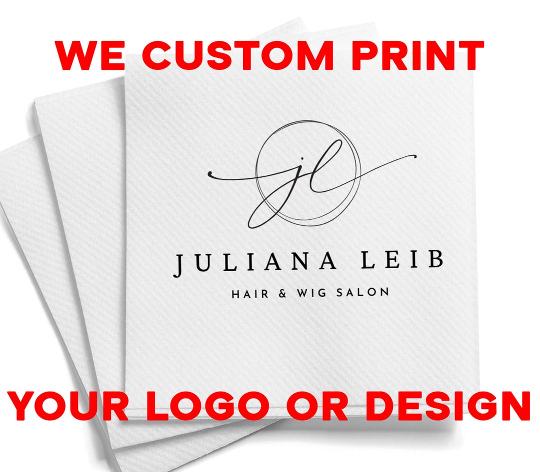 Linen Napkins Custom Print Logo Artwork and Design Cocktail ...