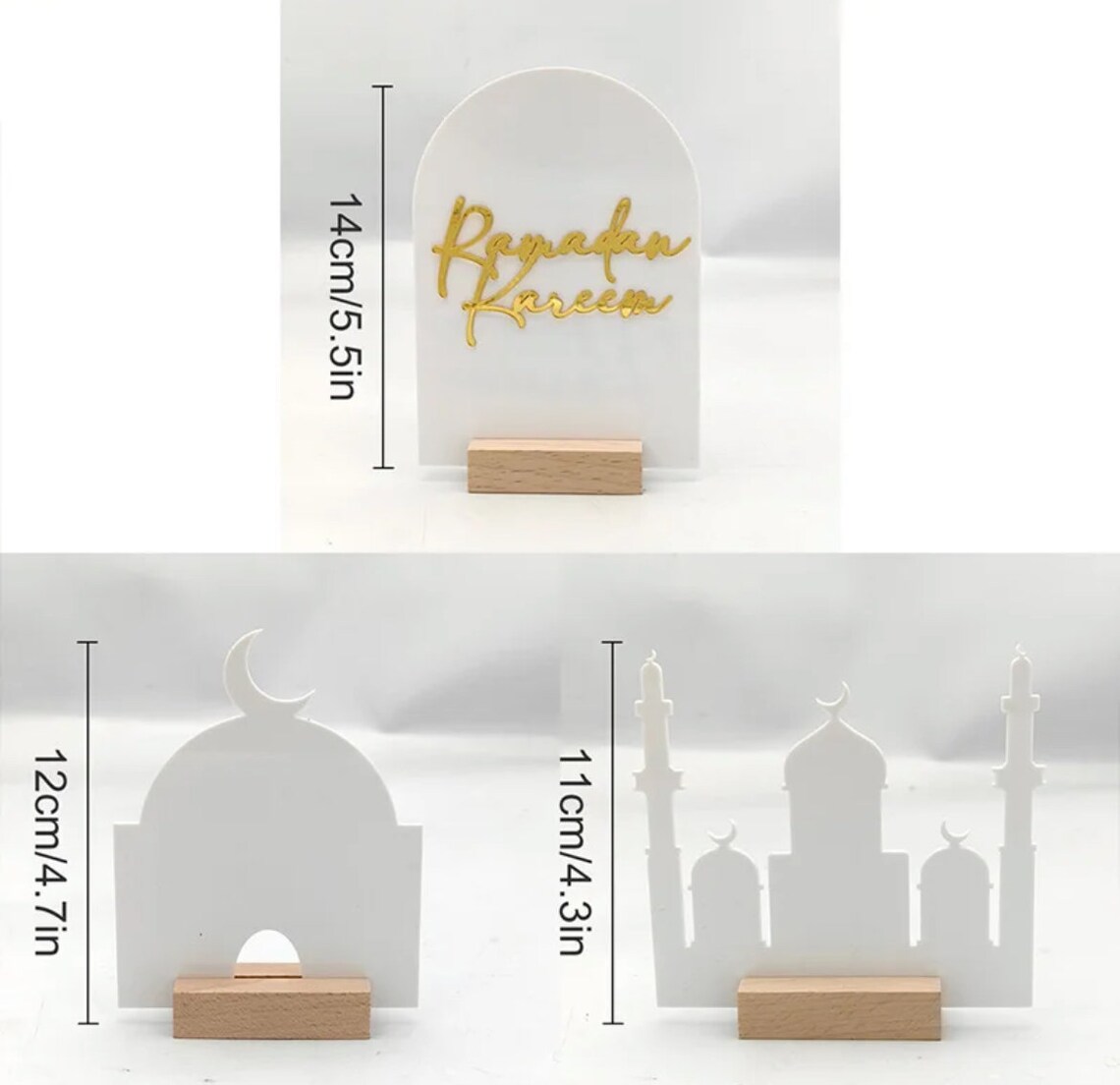 Moroccan Mosque Acrylic, Ramadan Decor, Small Mosque Stand, Ramadan ...