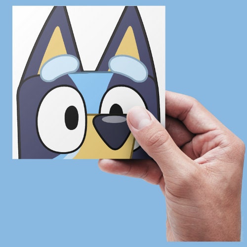 Bandit Chili Bluey Bingo Heeler Family Window Peeker Stickers / Bluey ...
