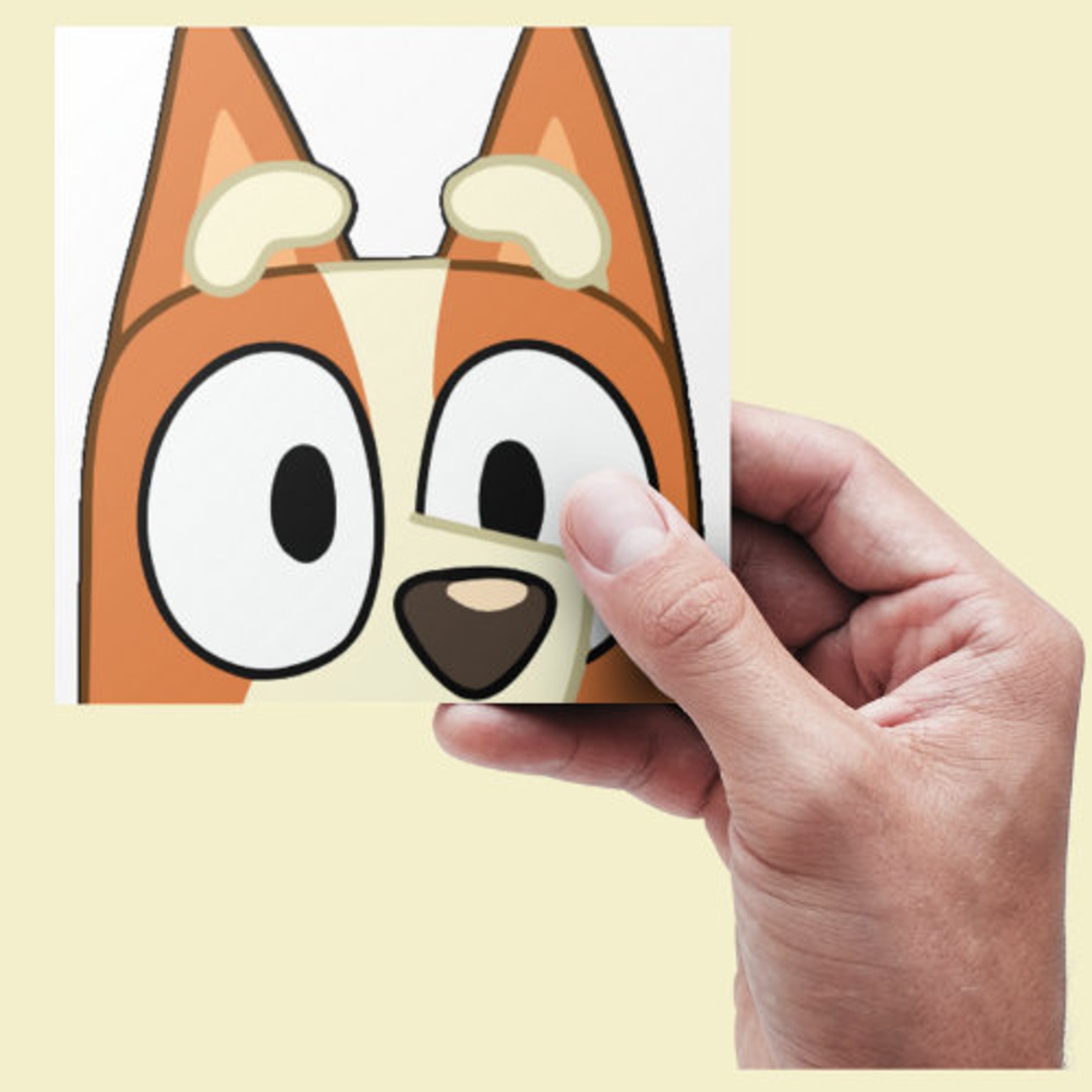 Bandit Chili Bluey Bingo Heeler Family Window Peeker Stickers / Bluey ...