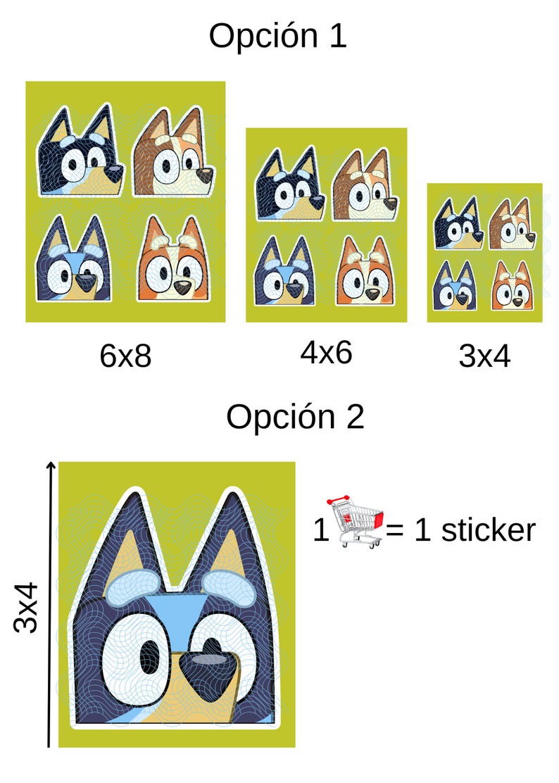 Bandit Chili Bluey Bingo Heeler Family Window Peeker Stickers / Bluey ...
