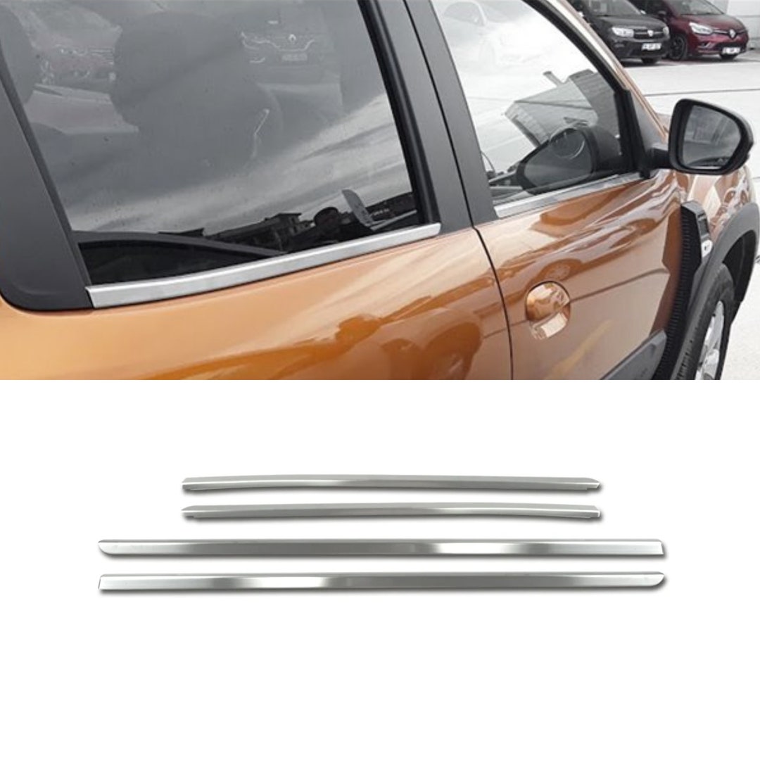 Chrome Window Sill Trim, Dacia Duster SUV 2018-2024, Premium Stainless ...