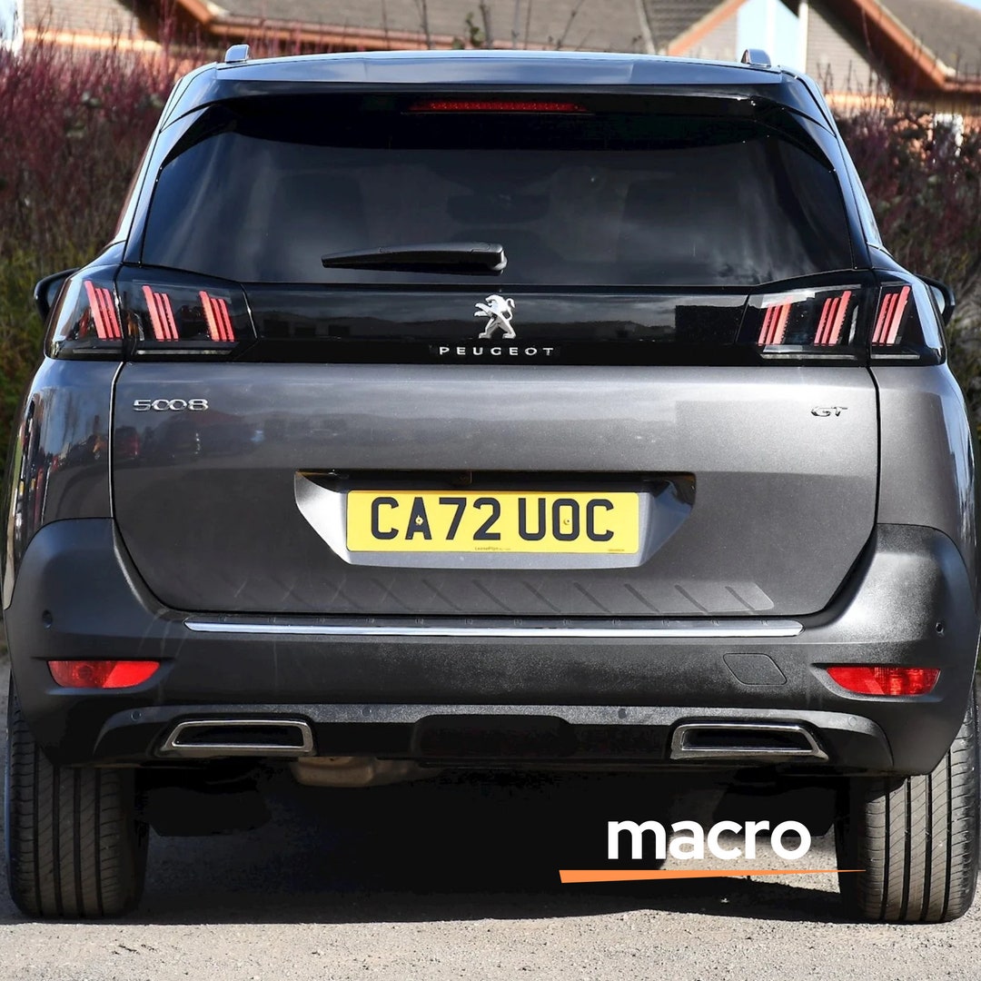 Chrome Rear Bumper Protector, Peugeot 5008 2017-2023, Premium Stainless ...