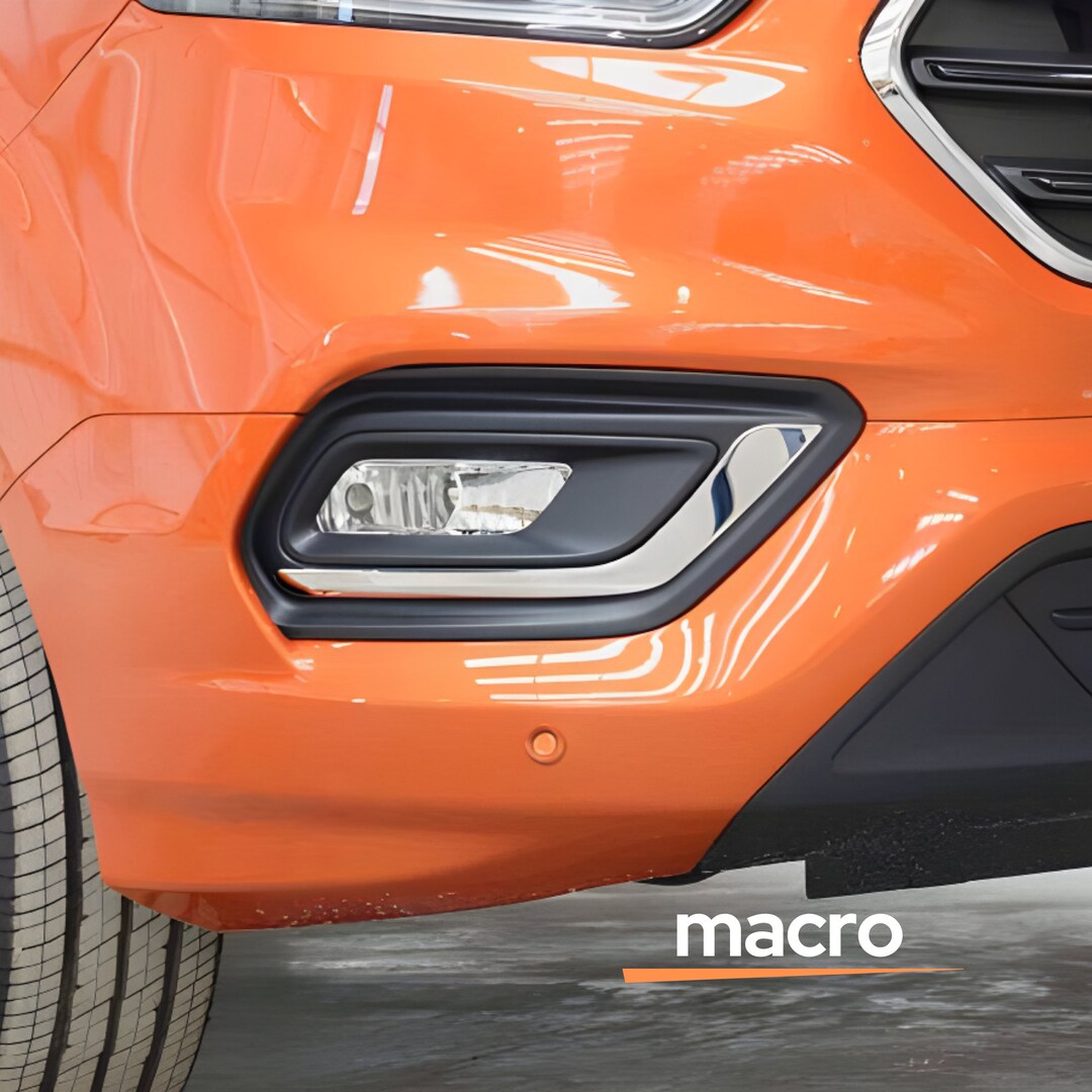 Chrome Fog Light Trim, Ford Transit Custom 2018-2023, Premium Stainless ...