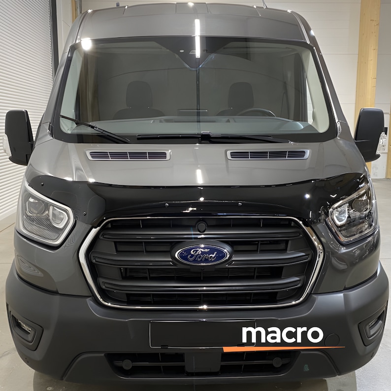 Front Stone & Bug Deflector, Ford Transit VAN 2019-2024, Premium Hood ...