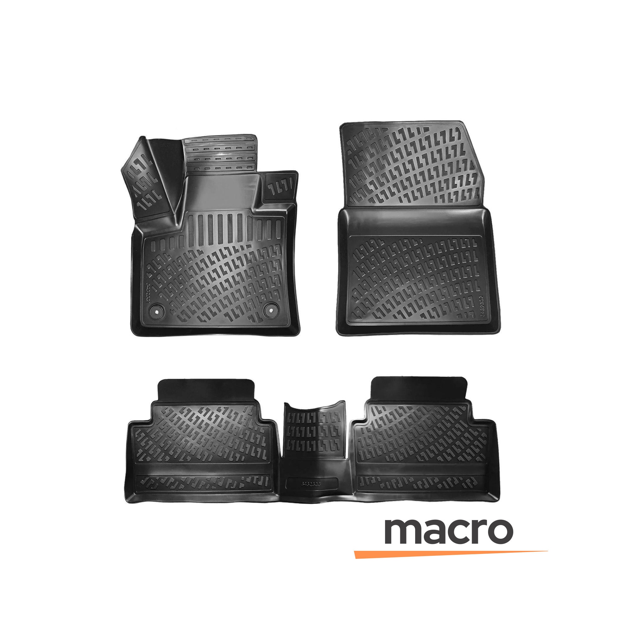 Floor Mat 3D, Citroen C5 Aircross 5-seater LHD 2019-2023, TPE Black ...