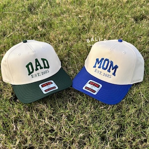 Custom Embroidered Hat, Personalized Date, Matching Vintage Baseball ...