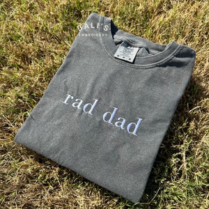 Funny Dad Embroidered Shirt, Comfort Colors Fathers Day Gift, Family ...