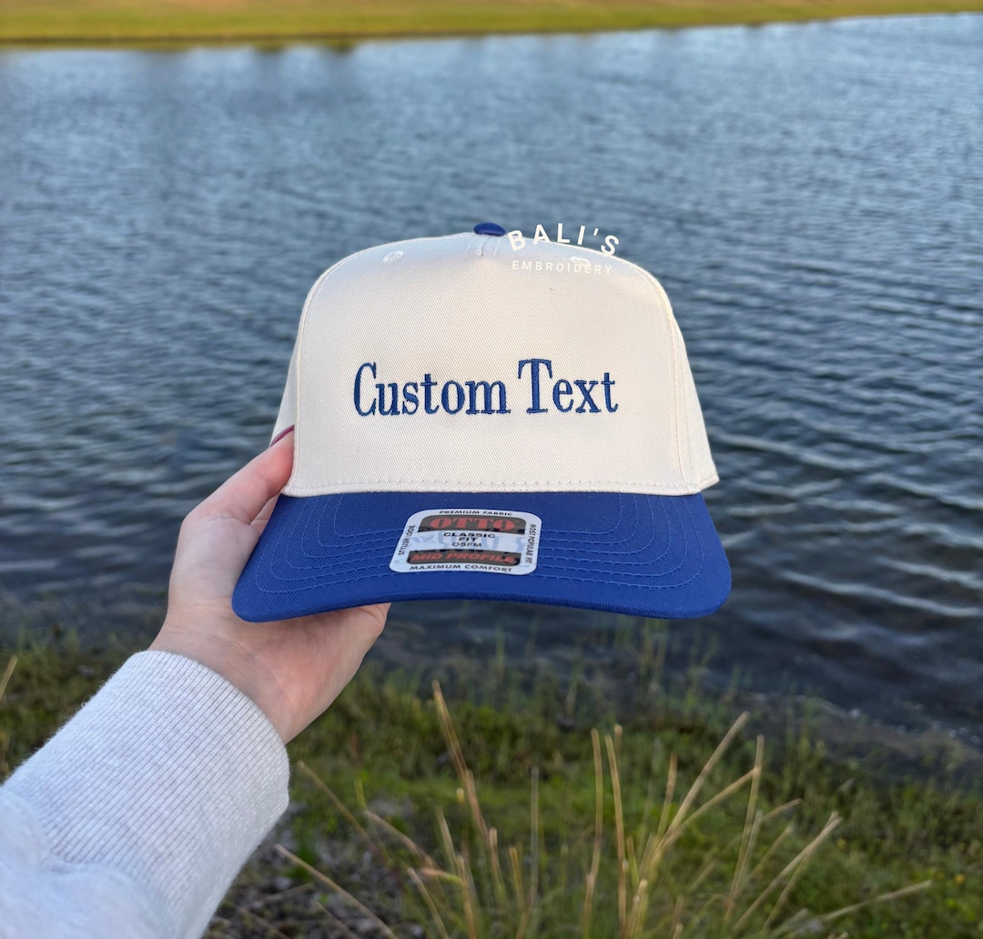 Custom Embroidered Hats, Personalized Dad Hat, Custom Text Hat, Gift ...