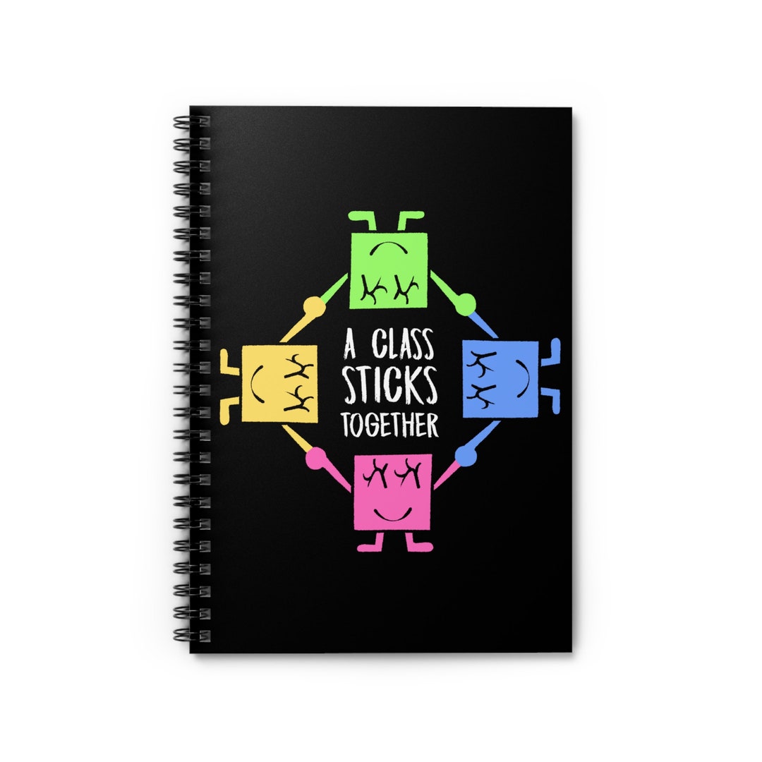 A Class Sticks Together Spiral Ruled Line School Notebook - Etsy