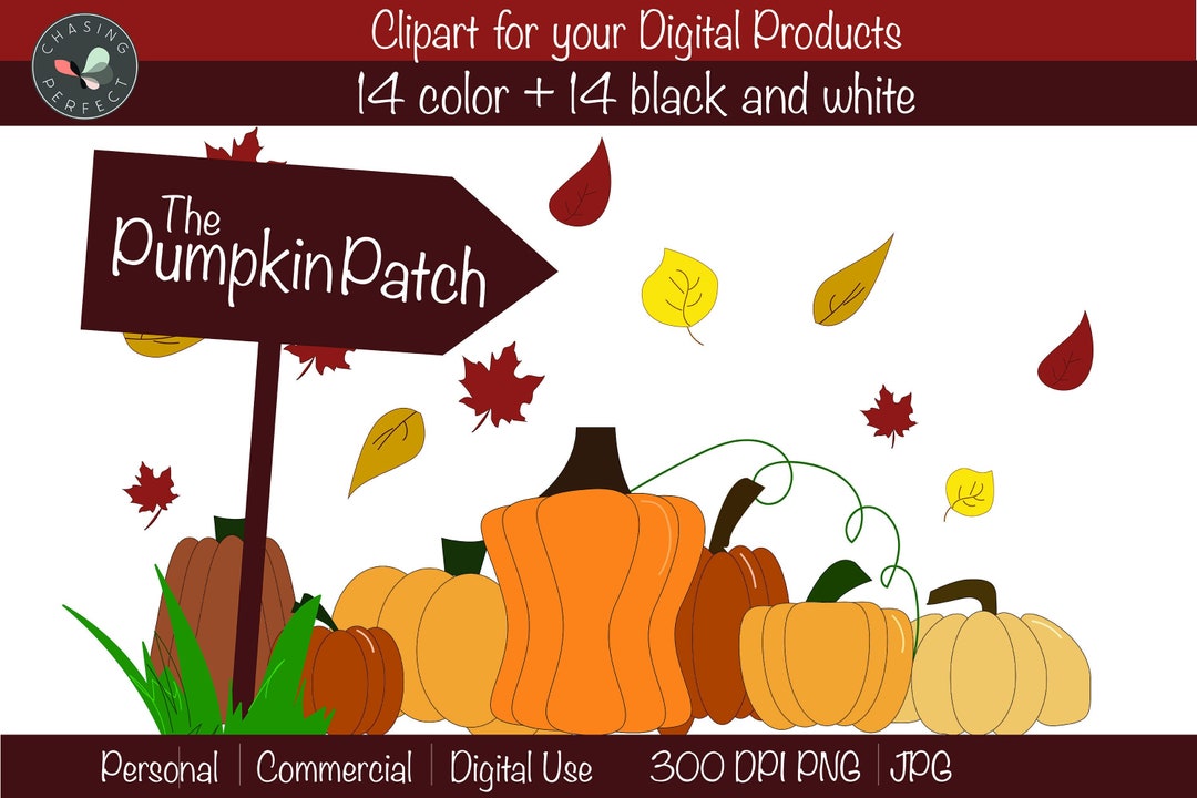 Cute Pumpkin Clipart- Pumpkin Clip Art, Halloween Clip Art, Fall Clip ...