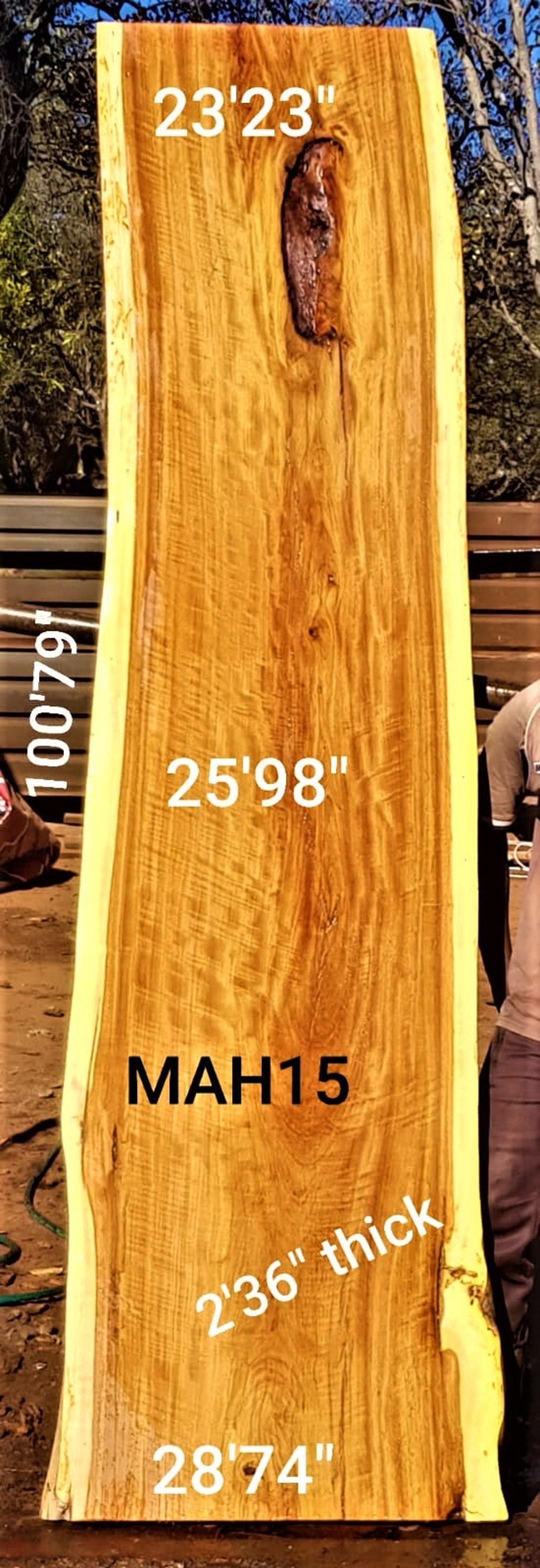 Mahogany Slab (100.79" X 28.74" X 2.36") - Etsy