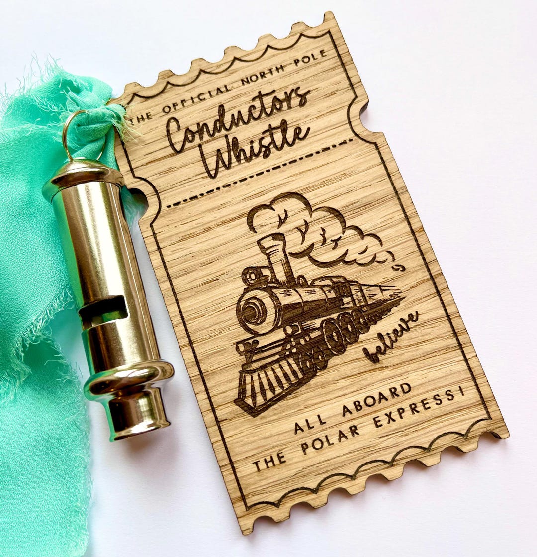 Polar Express Conductors Whistle | Personalised Christmas Decor ...