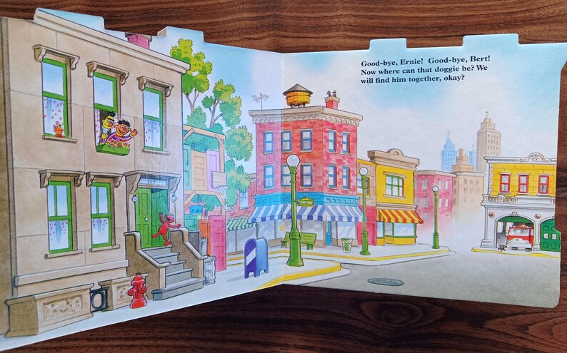 123 Sesame Street, Elmo's Neighborhood, Vintage Board Book, by Susan ...