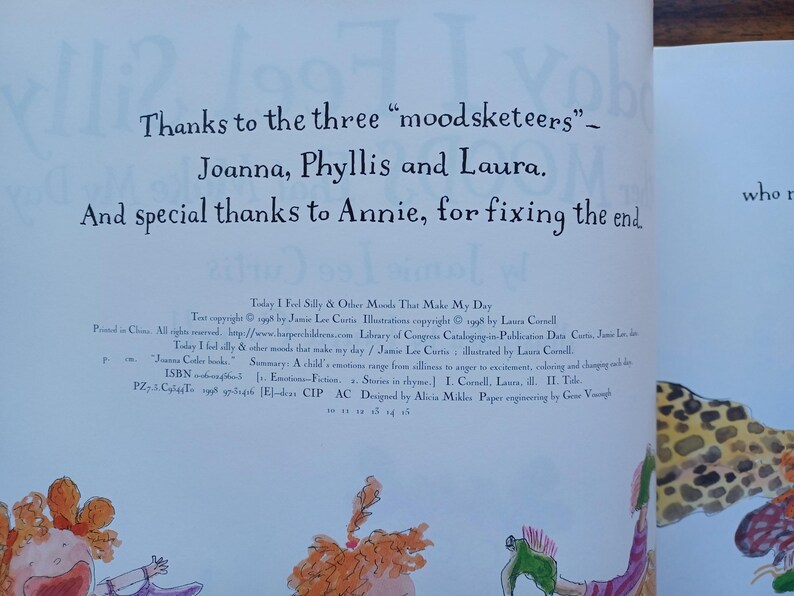 Today I Feel Silly & Other Moods That Make My Day, by Jamie Lee Curtis ...