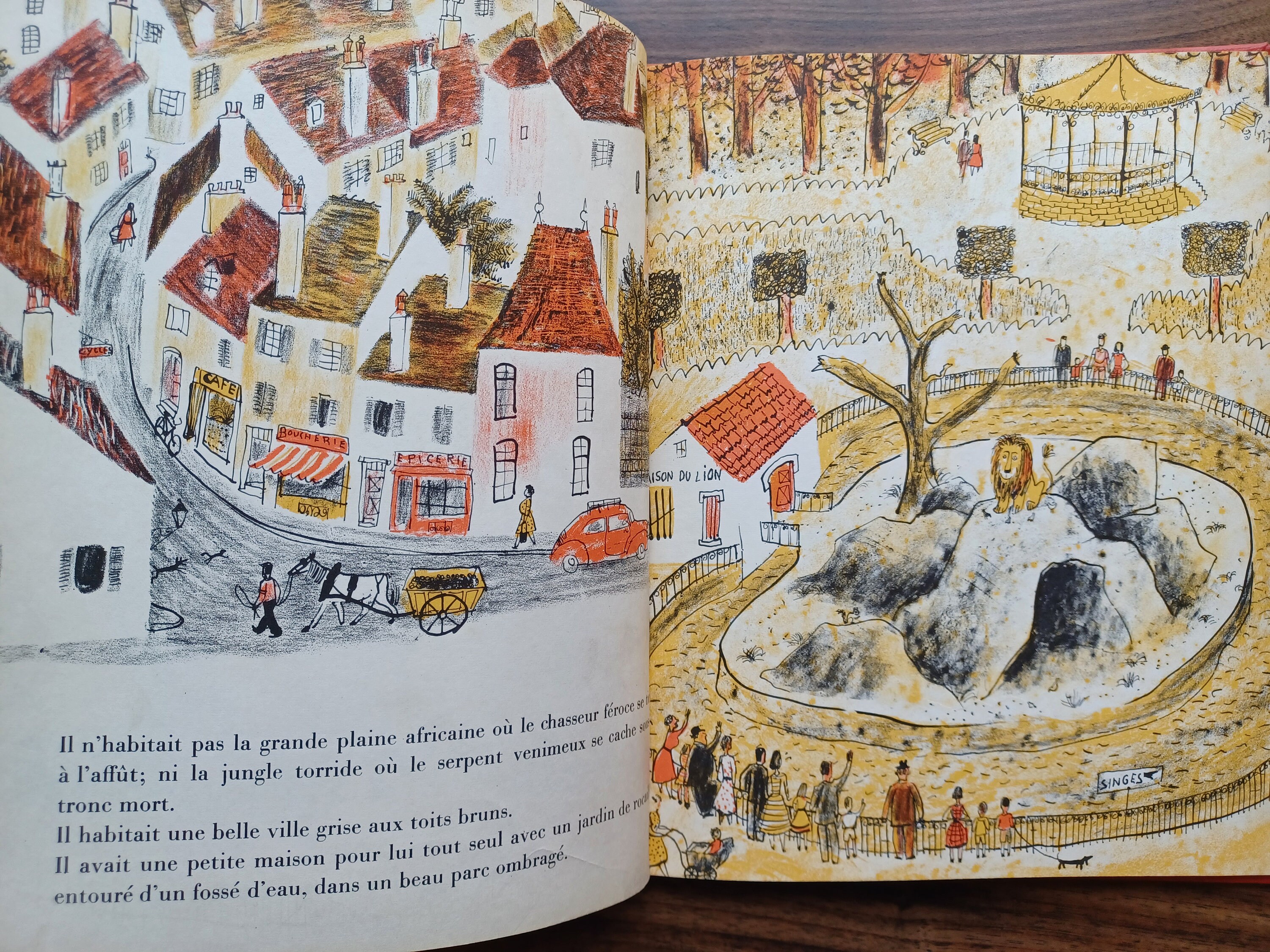 RARE, Le Bon Lion, the Happy Lion, in French, by Louise Fatio ...