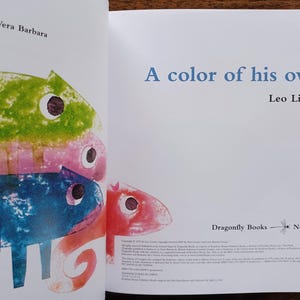A Color of His Own, by Leo Lionni - Etsy