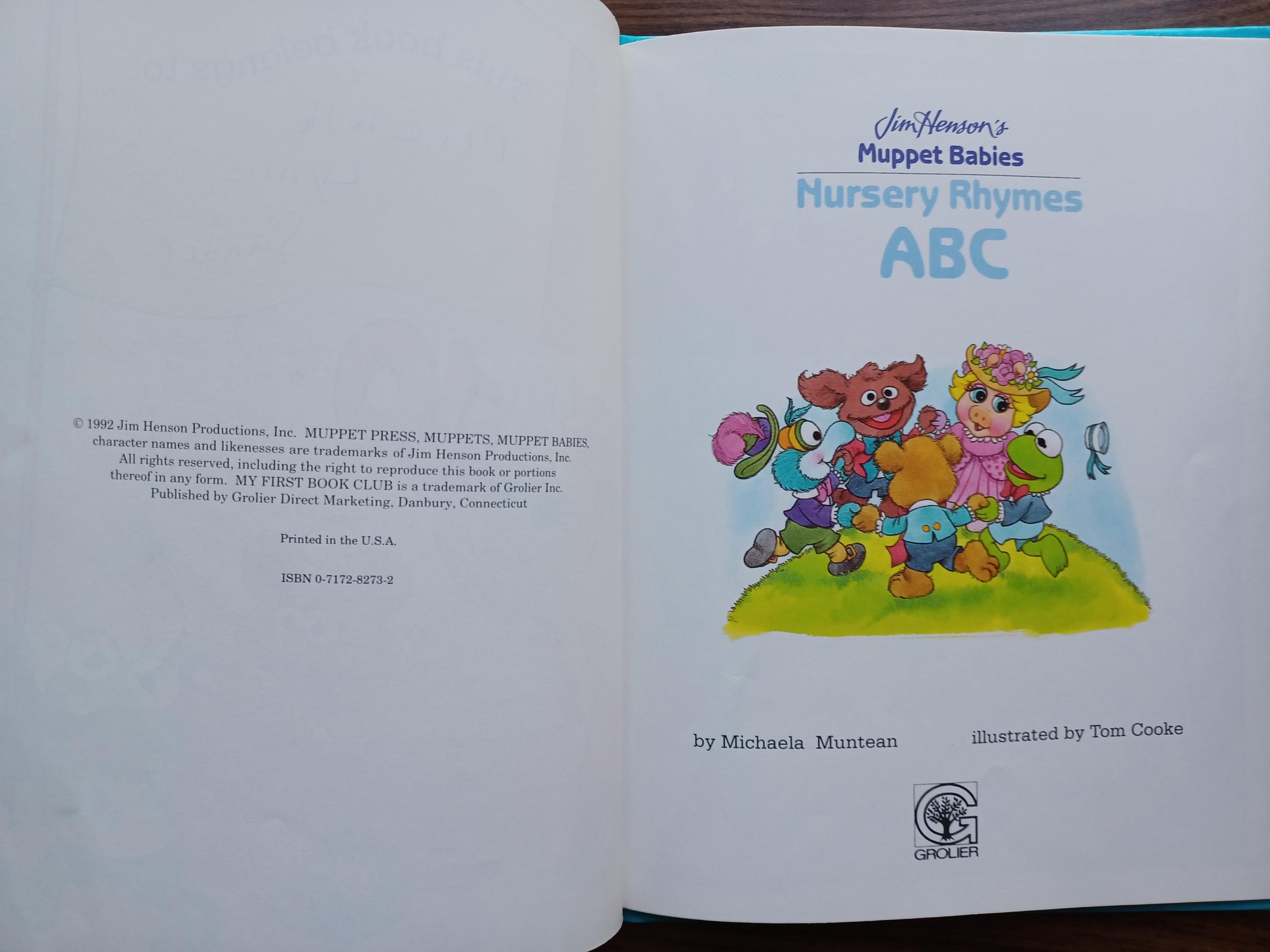 Nursery Rhymes ABC, by Michaela Muntean, Illustrated by Tom Cooke ...