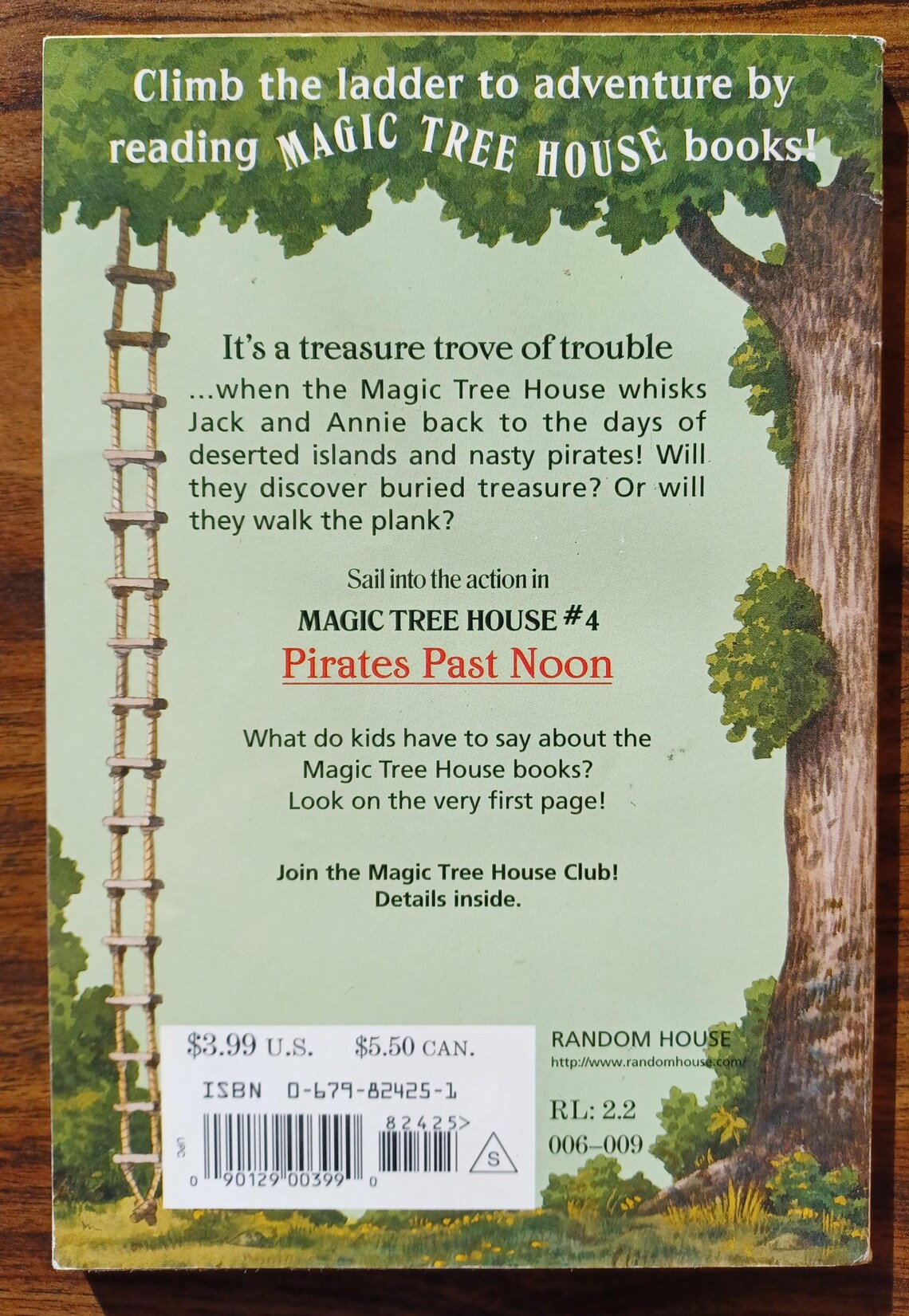 Pirates Past Noon, Magic Tree House #4, by Mary Pope Osborne, Junior ...