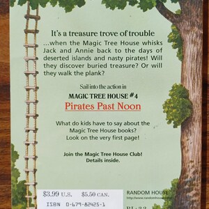 Pirates Past Noon, Magic Tree House #4, by Mary Pope Osborne, Junior ...