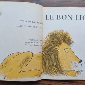 RARE, Le Bon Lion, the Happy Lion, in French, by Louise Fatio ...