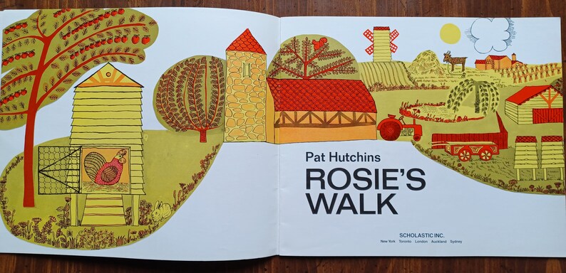 Rosie's Walk, by Pat Hutchins, Vintage Scholastic Book - Etsy
