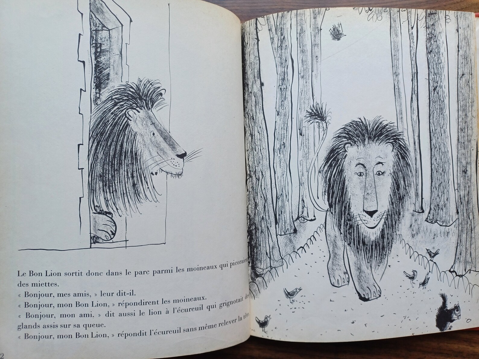 RARE, Le Bon Lion, the Happy Lion, in French, by Louise Fatio ...