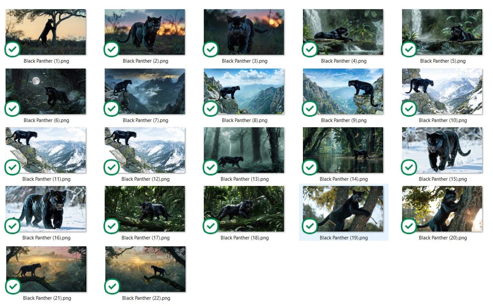 22 X Black Panthers AI Digital Art Images / Pictures Download Files ...