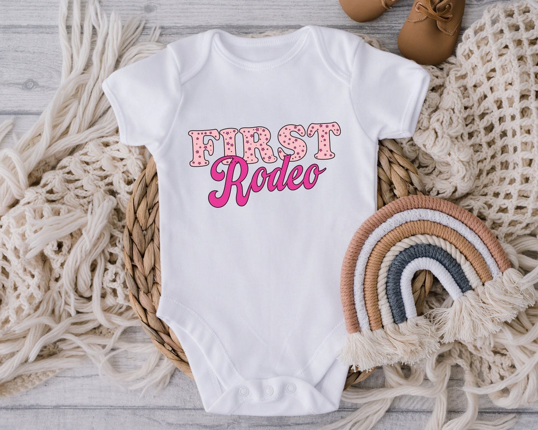 First Rodeo Baby Clothes, My First Rodeo Shirt, Cute Rodeo Bodysuit ...