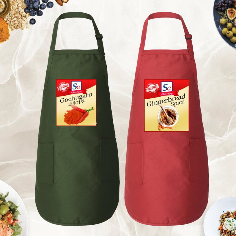 65 Quotes Spice Girl Group Apron, Condiments Matching Apron, Custom ...
