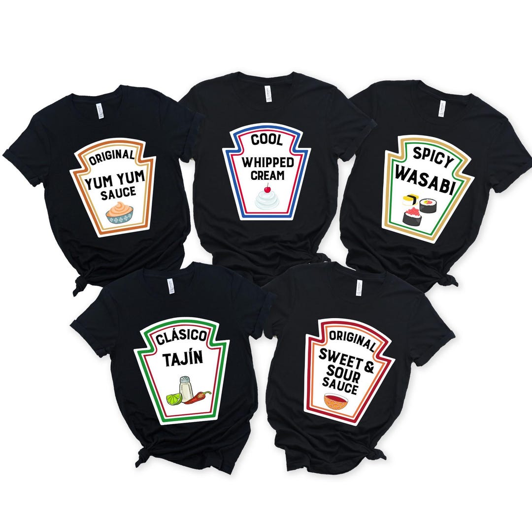 Group Condiment Shirts, Matching Condiment Halloween Shirt, Condiment ...