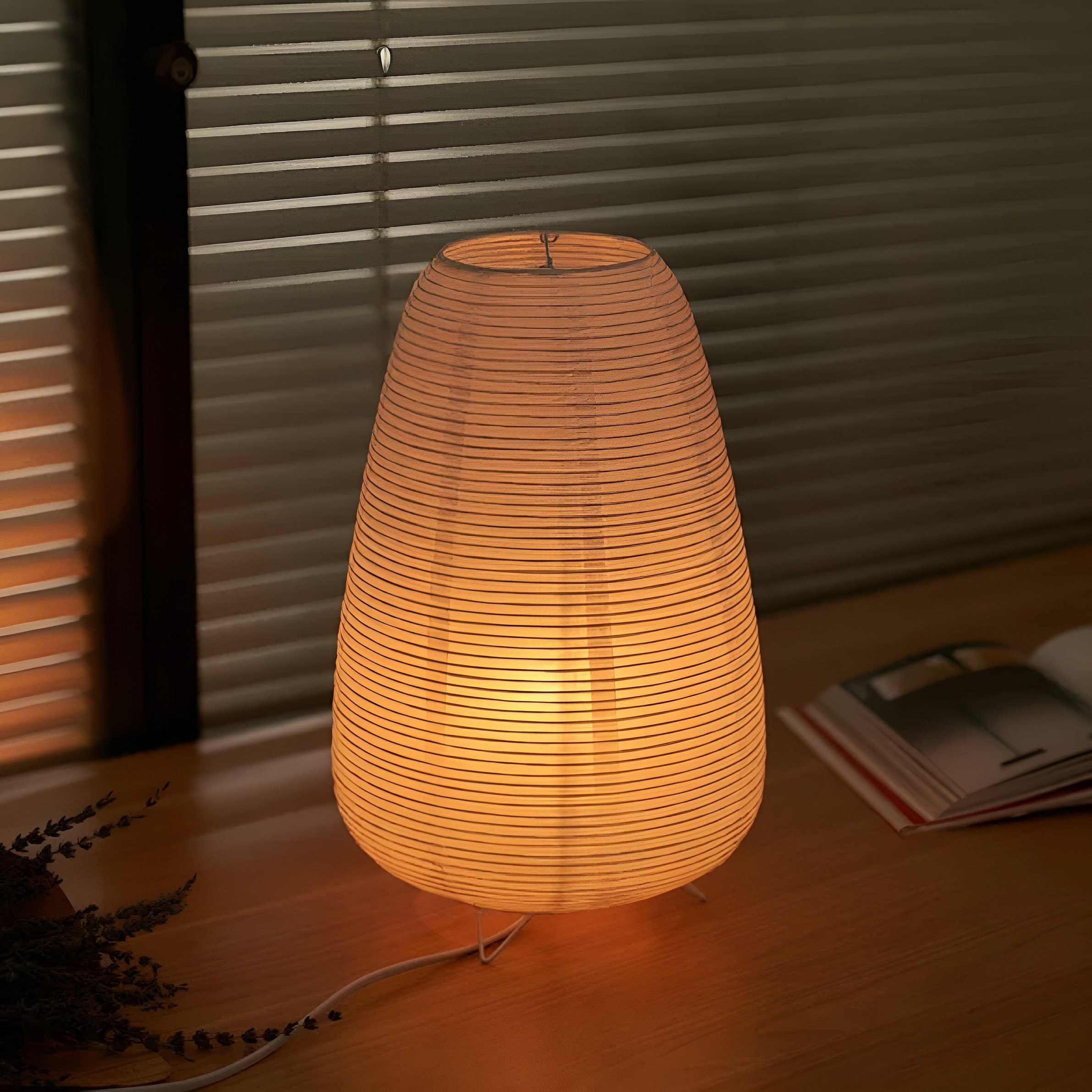 Japanese Noguchi Floor Lamp Rice Paper Desk Lamp Rice Paper - Etsy
