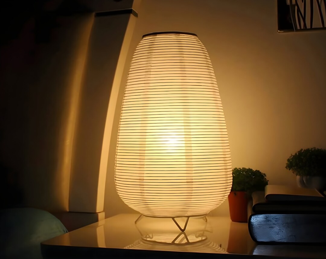 Japanese Noguchi Floor Lamp Rice Paper Desk Lamp Rice Paper - Etsy