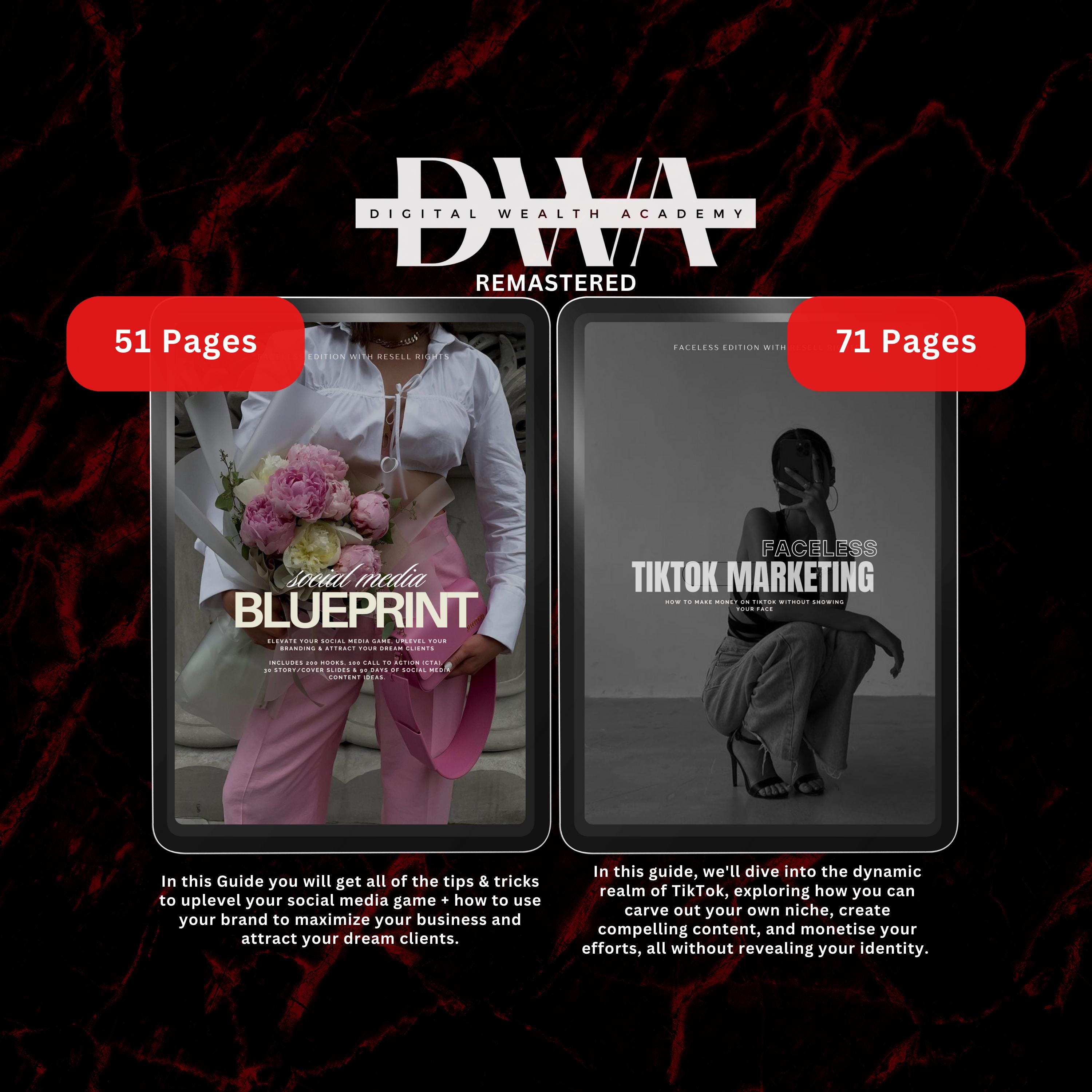 DFY Faceless Aesthetic Launch for Girls, Digital Marketing Bundle, Resell Digital Products ...