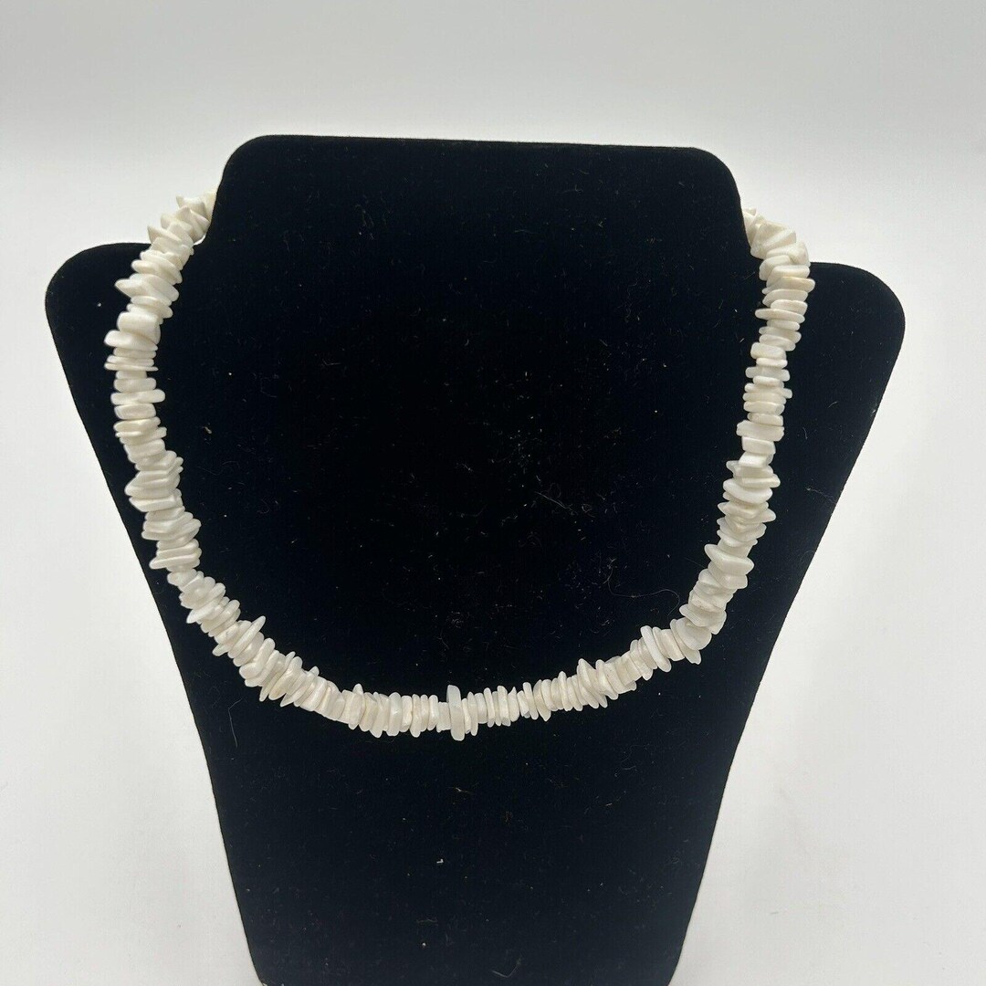 Vintage Tiger Puka Shell Choker Surfer Necklace Hawaii Beach Sea Ocean ...