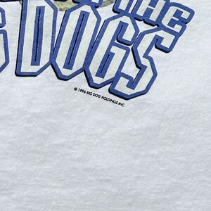 VTG Run With the Big Dogs Mens L T-shirt Short Sleeve Crew White 1996 ...