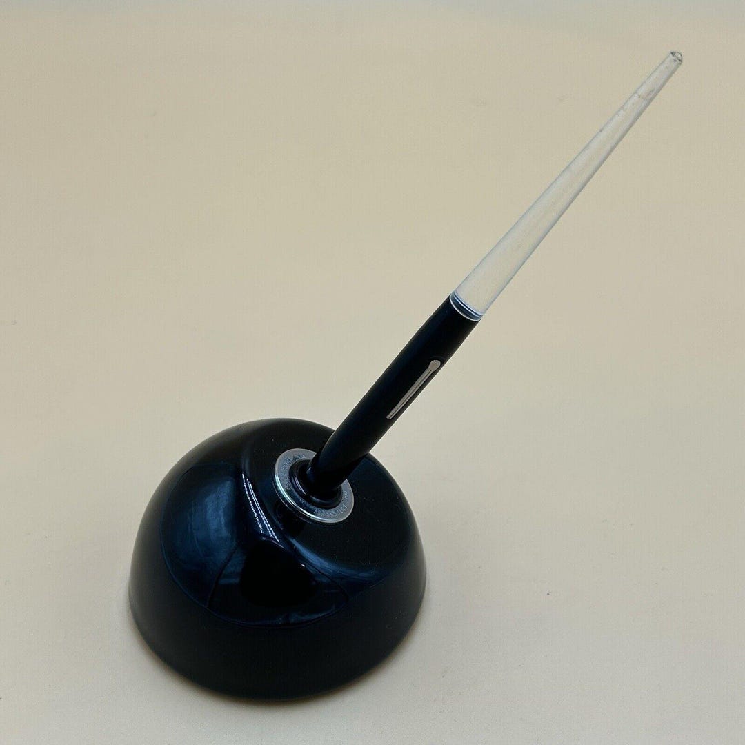 Esterbrook Fountain Pen Desk Set - Black Clear Pen Art Deco Black 9550 ...