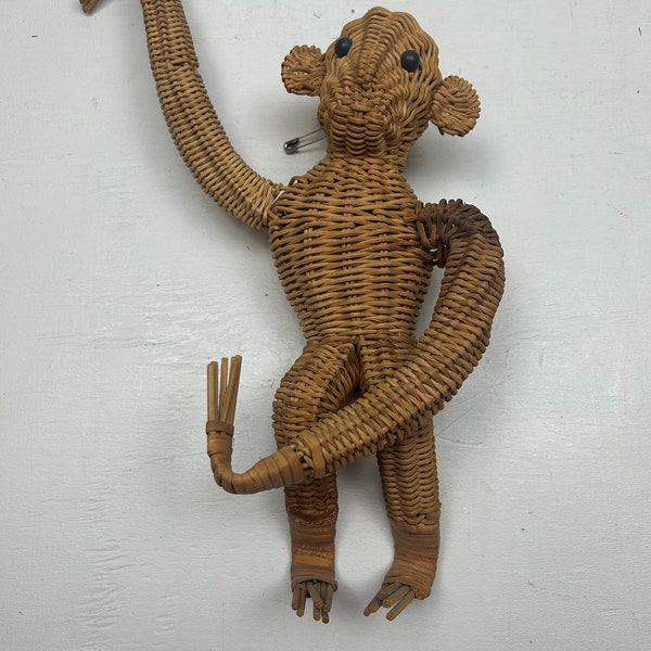 Wicker Hanging Monkeys - Etsy