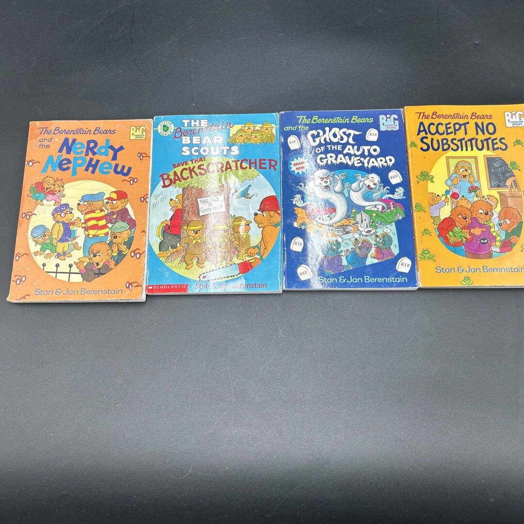 Lot 4 the Berenstain Bears Big Chapter Books & Bear Scouts Series Ghost ...