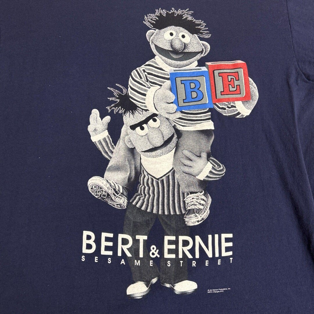 VTG Sesame Street Bert and Ernie T-shirt Mens XL 90s Single Stitch ...